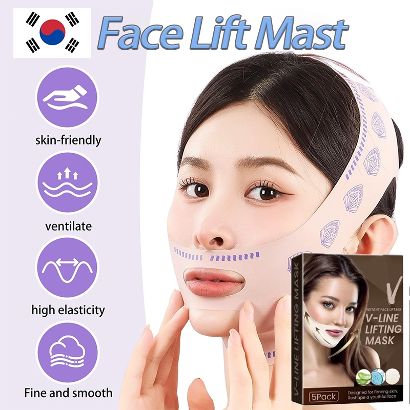 Facial Thin Mask Face V Shaper Slimming Bandage Face Lift Up Sleeping ...