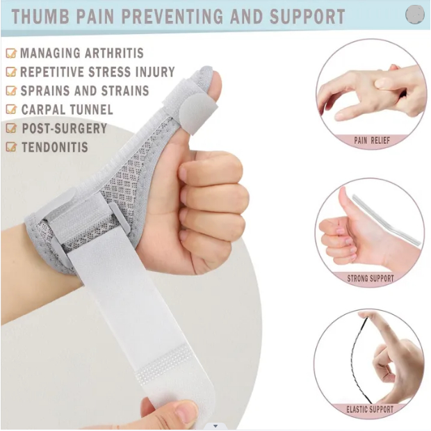 Thumb Spica Support Strap Brace De Quervains Splint Tendonitis Sprain ...