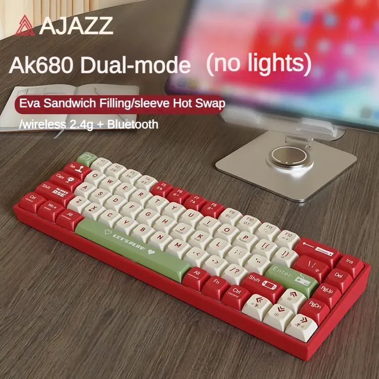 AJAZZ AK680 Portable Mechanical Keyboard 68-key Office Typing Laptop ...