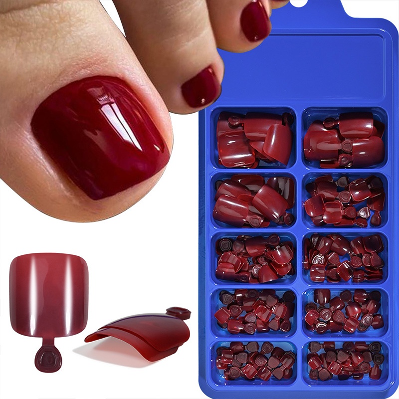 Born Pretty Acrylic Full Cover Ballerina Sensual Matte False Nail Art ...