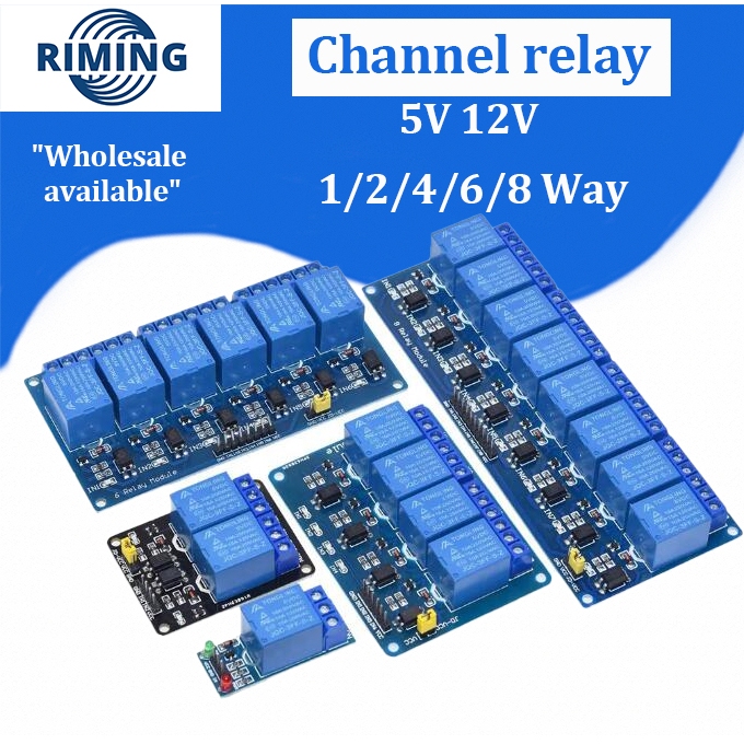 5v 12v 1 2 4 6 8 channel relay module with optocoupler Relay Output 1 2 4 6 8 way relay module ...