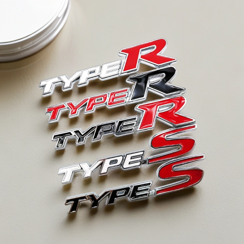 3D Type R Car Logo Honda Fit Jazz Jade City Car Stickers Car Tail Car ...