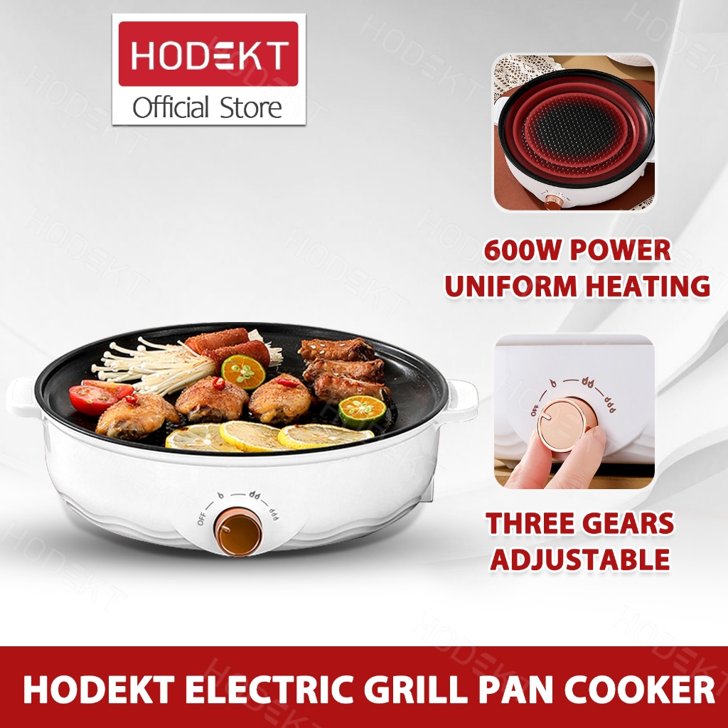 HODEKT Multifunctional Electric Grill Pan Electric Frying Cooker Easy ...