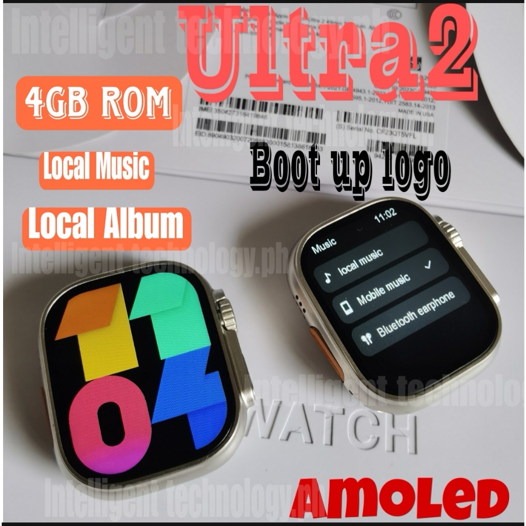 2024 New AMOLED 49mm Ultra2 Boot up Logo Smartwatch Men's and Women's ...