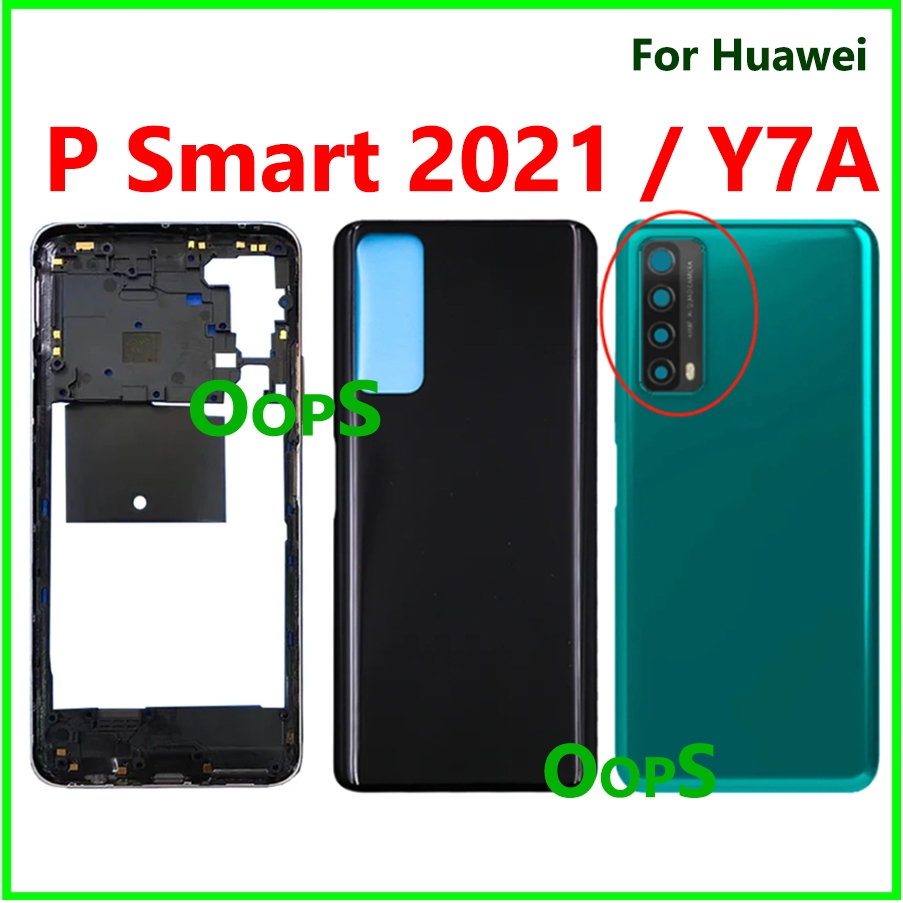 Back Housing For Huawei Y7A / P Smart 2021 LCD Middle Frame Back ...