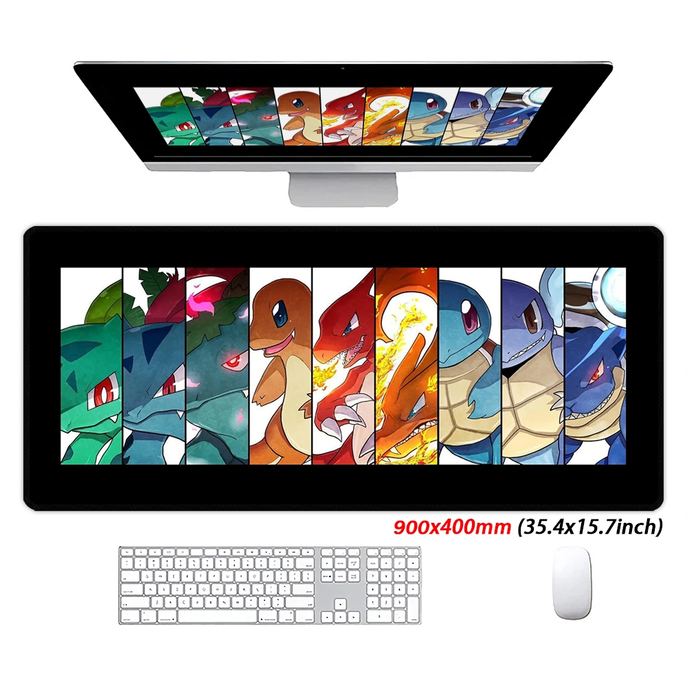 Mouse Pad Cute Pokemon Desk Mat Waterproof Anti-Slip Personalized ...
