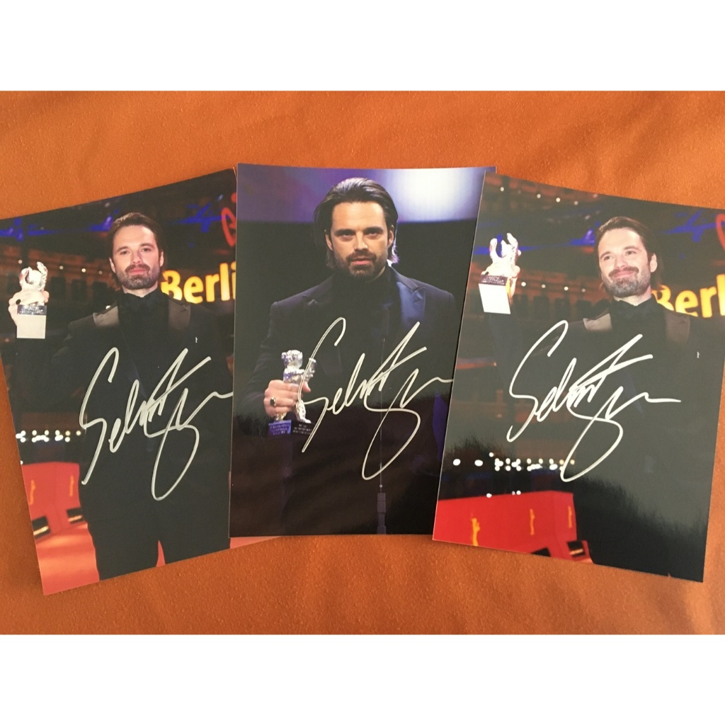 signed 384 Sebastian Stan autographed photo free shipping | Shopee ...