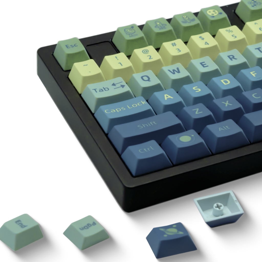xvx Space Universe Gradient Key Cap Original Factory Height Blue Key ...
