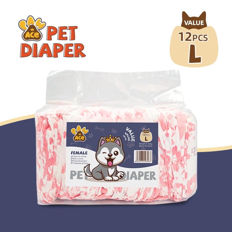 Male Dog Diaper Pet Wraps Diaper Female Diapers XXS XS S M L XL ...