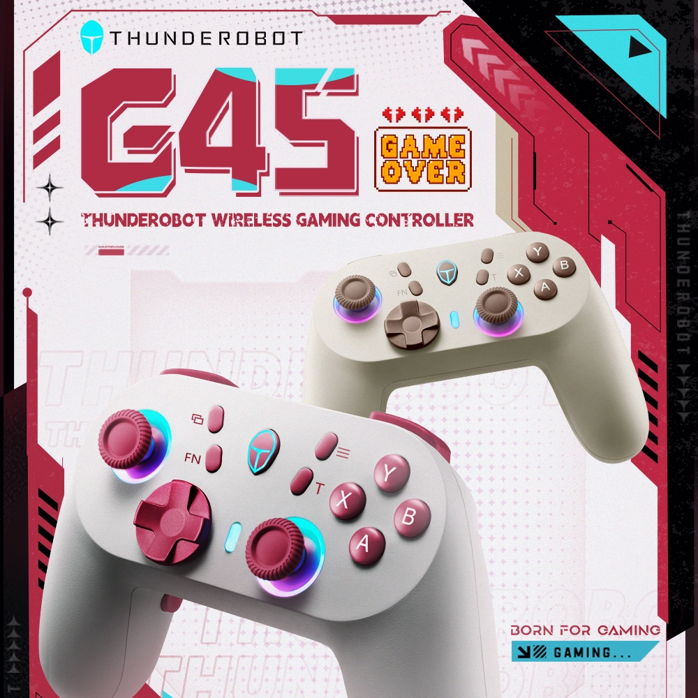 Thunderobot G45 Xbox-like Gaming Controller, Tri-mode Wired 2.4G ...