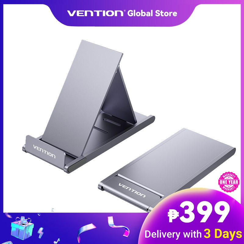 Vention Mobile Phone Aluminum Alloy Bracket Adjustable support Desks Mount Dock Holder Mounts ...