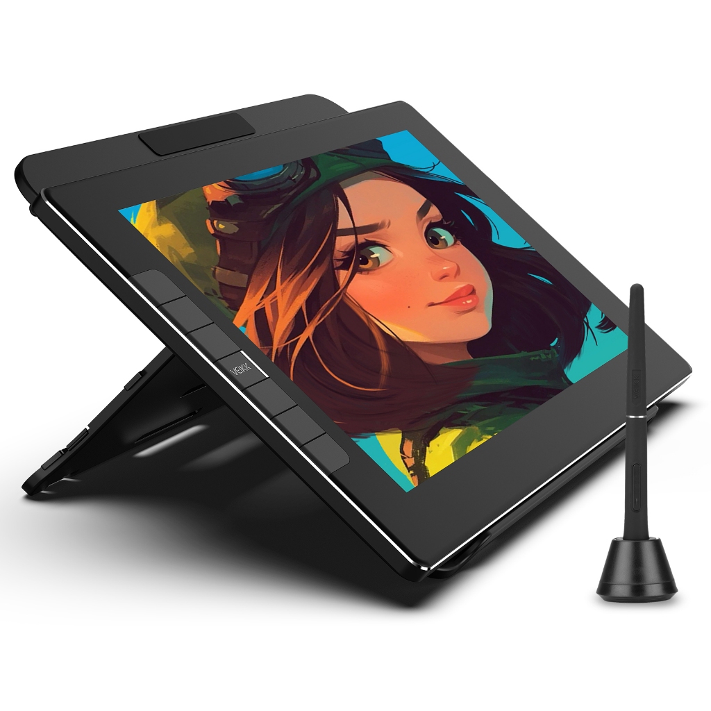 VEIKK VK1200V2 Pen display Graphic Drawing Monitor with Free Pen Holder ...