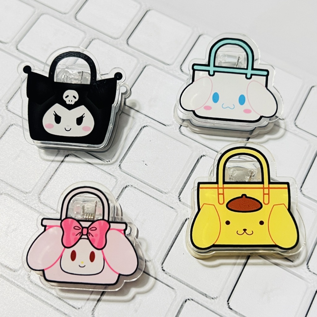 Cute Cartoon Paper Clip Acrylic Clips Cute Snack Sealing Clip Message ...