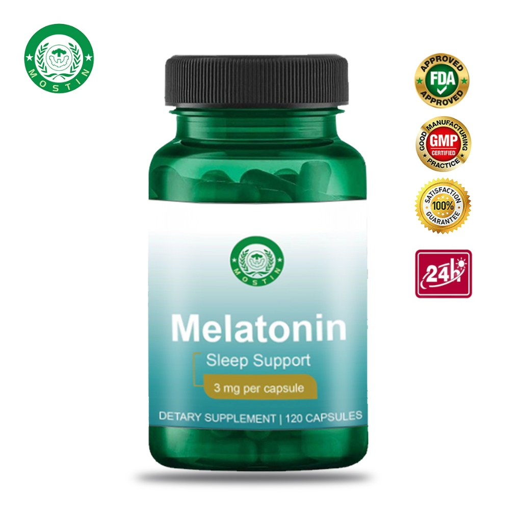 Melatonin for Adult Melatonin 3 MG 120 Caps Sleep Aid Triple Strength ...