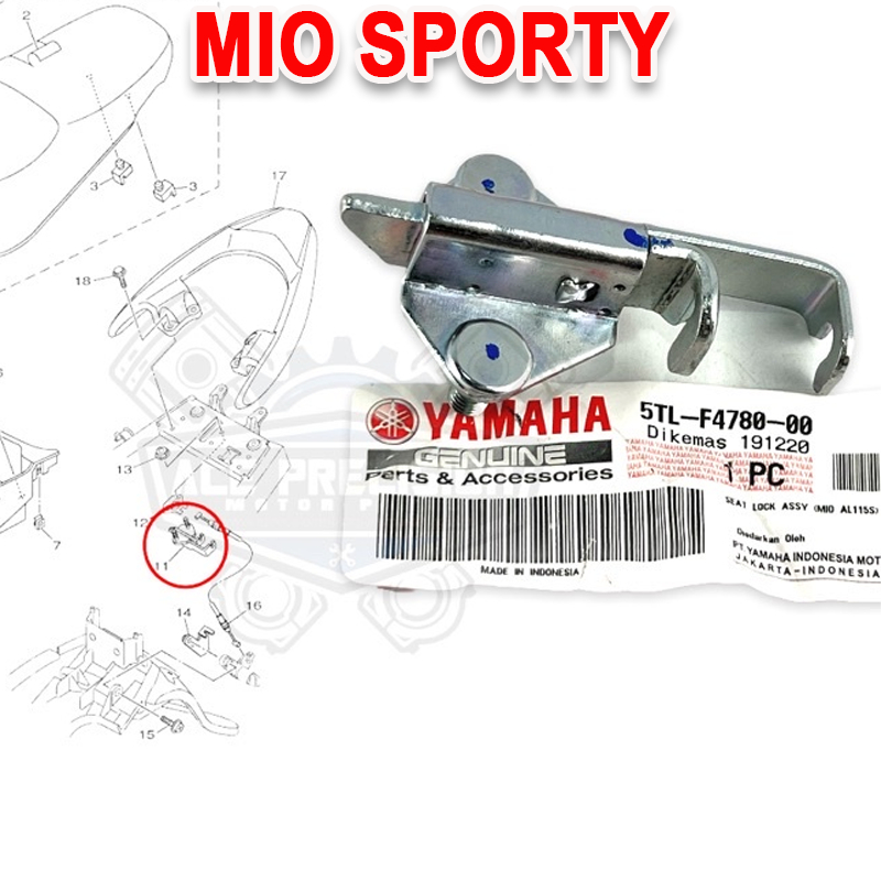 Saet lock For Mio sporty Yamaha seat lock assembly sporty motorcycle ...