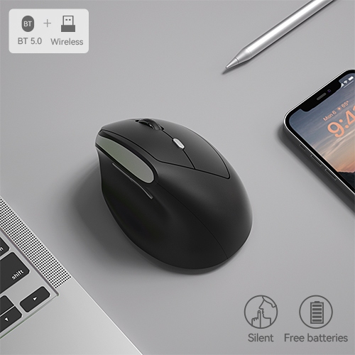 BOW MD190mini Ergonomic Mouse 2.4G Wireless and Bluetooth Dual-mode ...