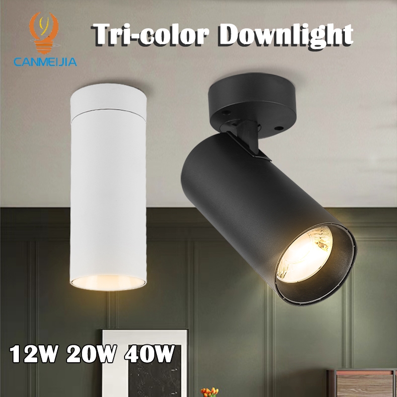 Tri-color Led Spot Light Foldable LED Downlight 220V Track Light ...