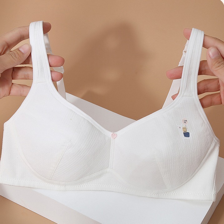 junior student cotton girl vest bra innerwear children cup puberty ...