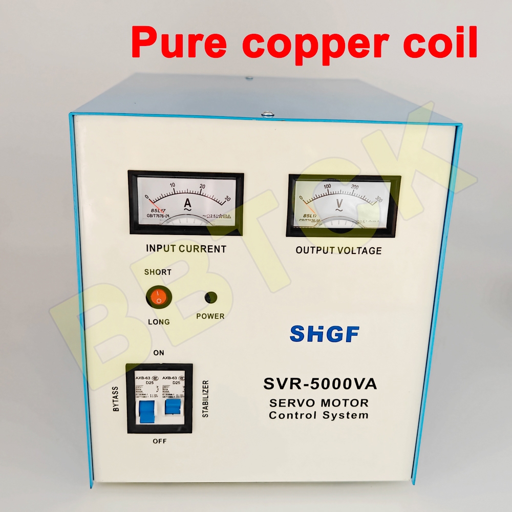 SHGF SVR 5000VA AVR / 5000W / Servo Motor type / Automatic Voltage ...
