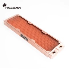 FREEZEMOD All Copper Radiator Double-layer 12pcs Round Tube 120/240/360 ...