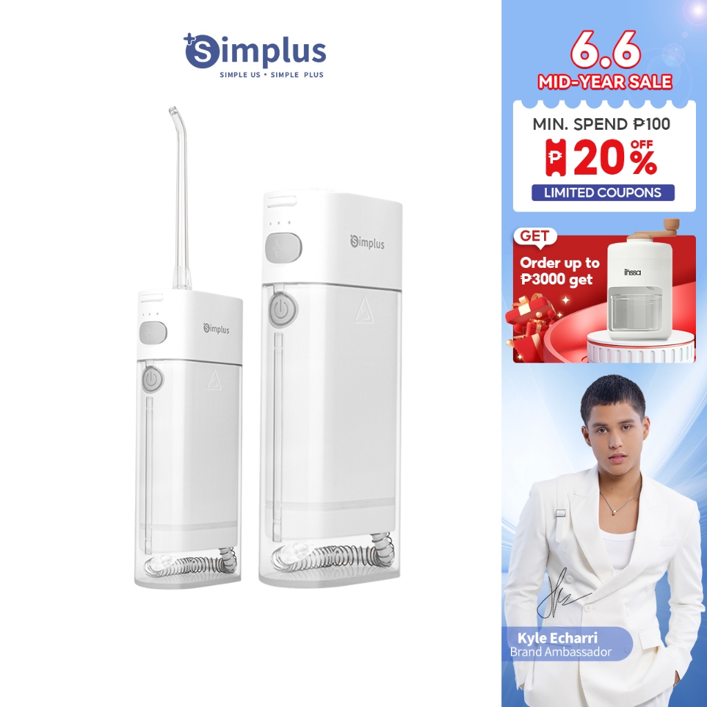 Simplus Oral Irrigator Water Flossers Portable Dental Flusher Electric ...