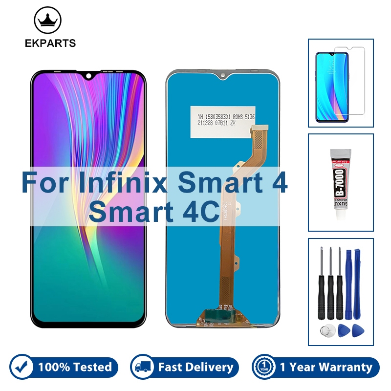 6.6'' High Quality LCD For Infinix Smart 4 X653 Smart 4C Display Touch Screen Assembly X663 ...