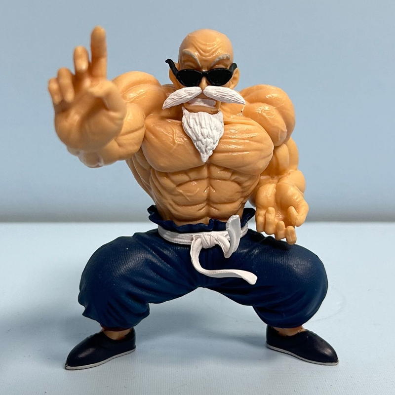 9.5cm Anime Dragon Ball Z Figure Master Roshi Kame Sennin Muscular Man ...