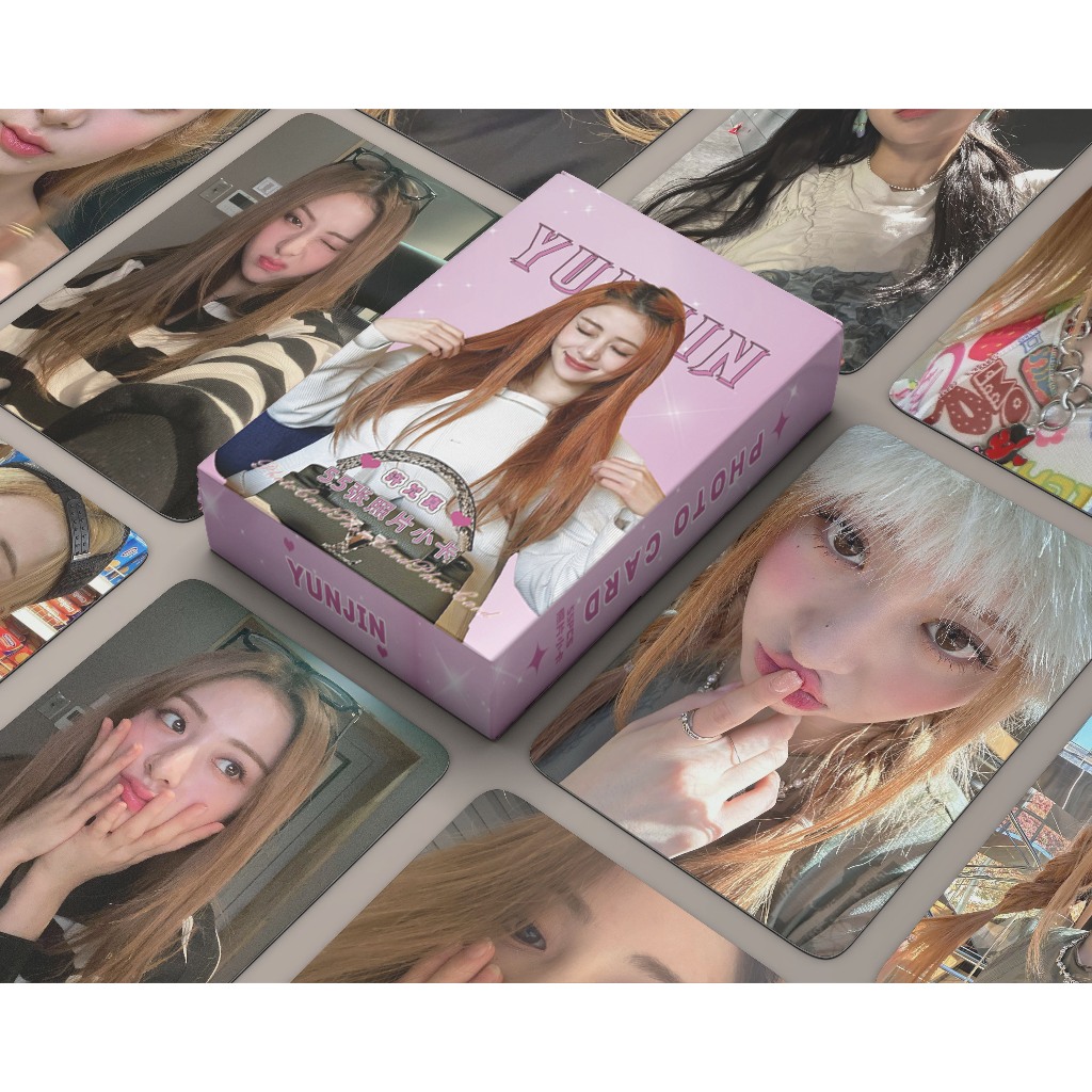 50-55pcs LE SSERAFIM Laser HOLOGRAPHIC LOMO Cards Sakura CHAEWON YUNJIN ...