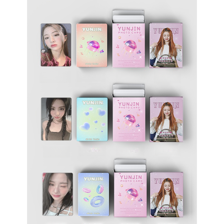 50-55pcs LE SSERAFIM Laser HOLOGRAPHIC LOMO Cards Sakura CHAEWON YUNJIN ...