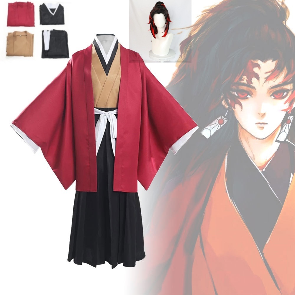 Anime Demon Slayer Cosplay Kimetsu No Yaiba Full Set Clothes Tsugikuni ...