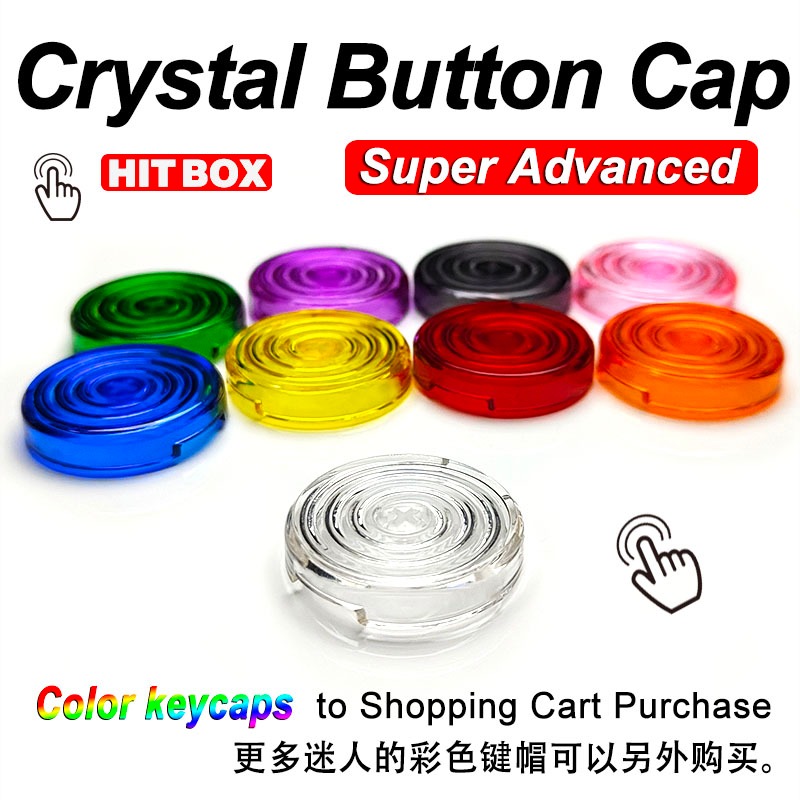 Crystal Color Hitbox Advanced Button Cap Four-Way Art Street Fighter 6 ...