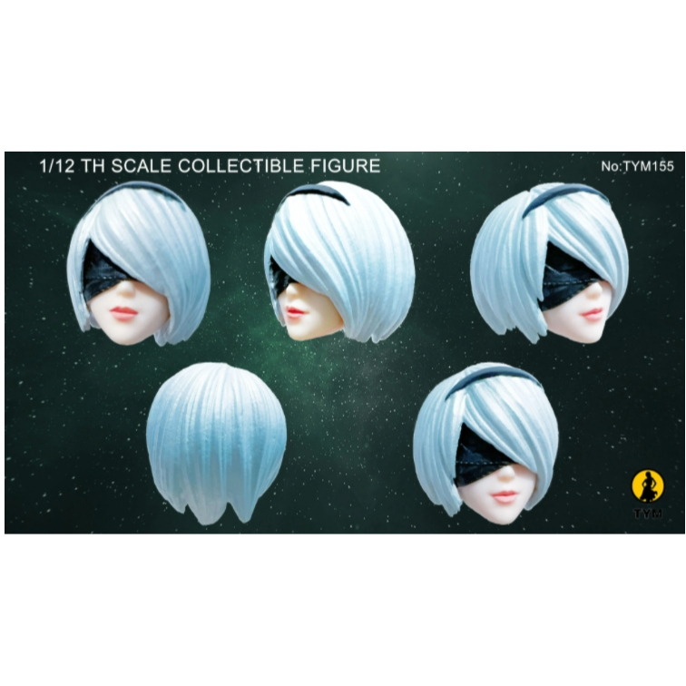 TYM155 1/12 Neil head sculpture universal connector suitable for ...