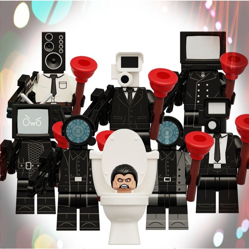 Mini Statue Building Block Doll Model Educational Assembly Baby Toy ...