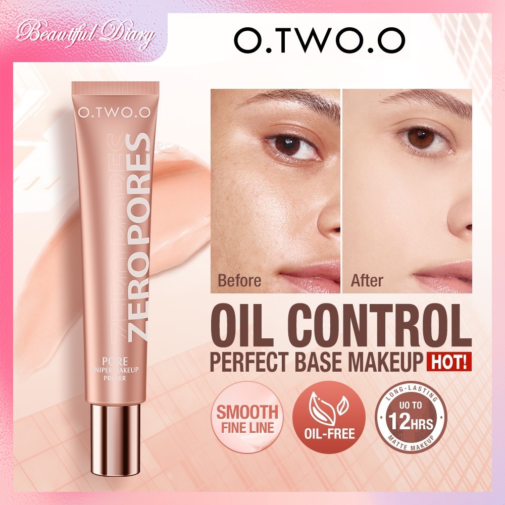 O.TWO.O Makeup Primer Oil Control Base Invisible Pore Soft Focus Long ...