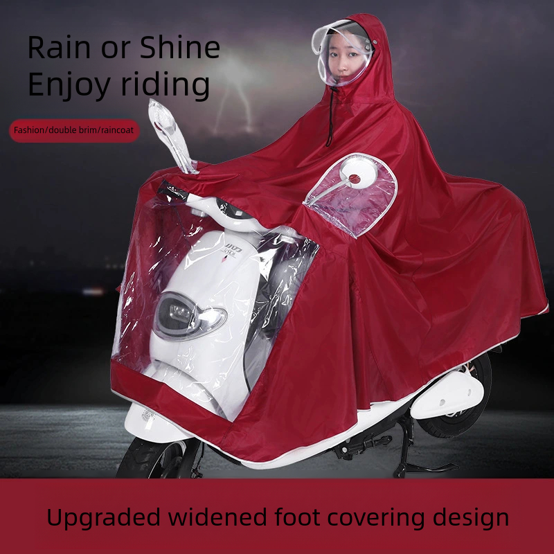 Raincoat Outdoor Riding Thickened Lengthened Adult Full Body Rainproof ...