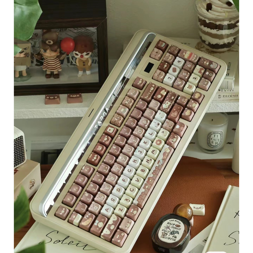 Happy Bear Keycaps 140 Keys MAO Height PBT Material Keycap Five sided ...