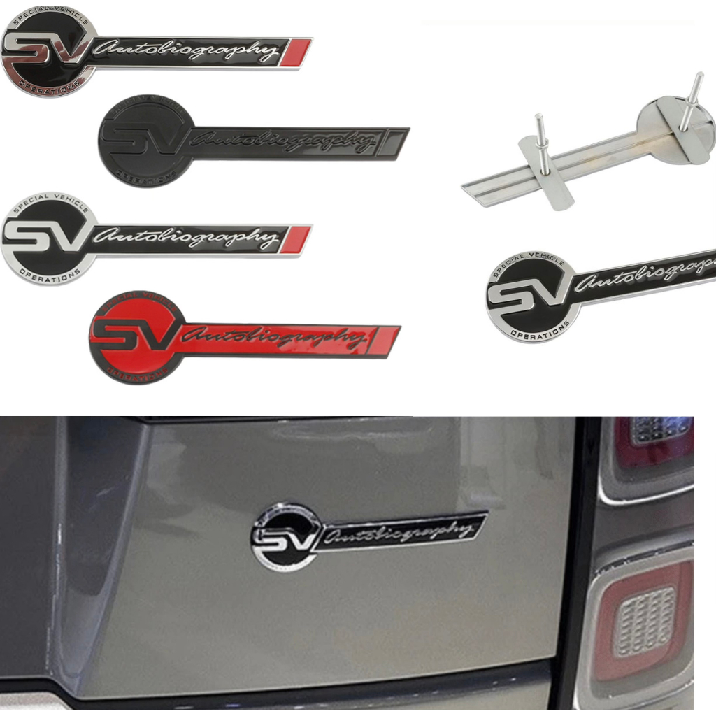 Car Front Grille Emblem NEW 3D Metal SV Autobiography Logo for Land ...