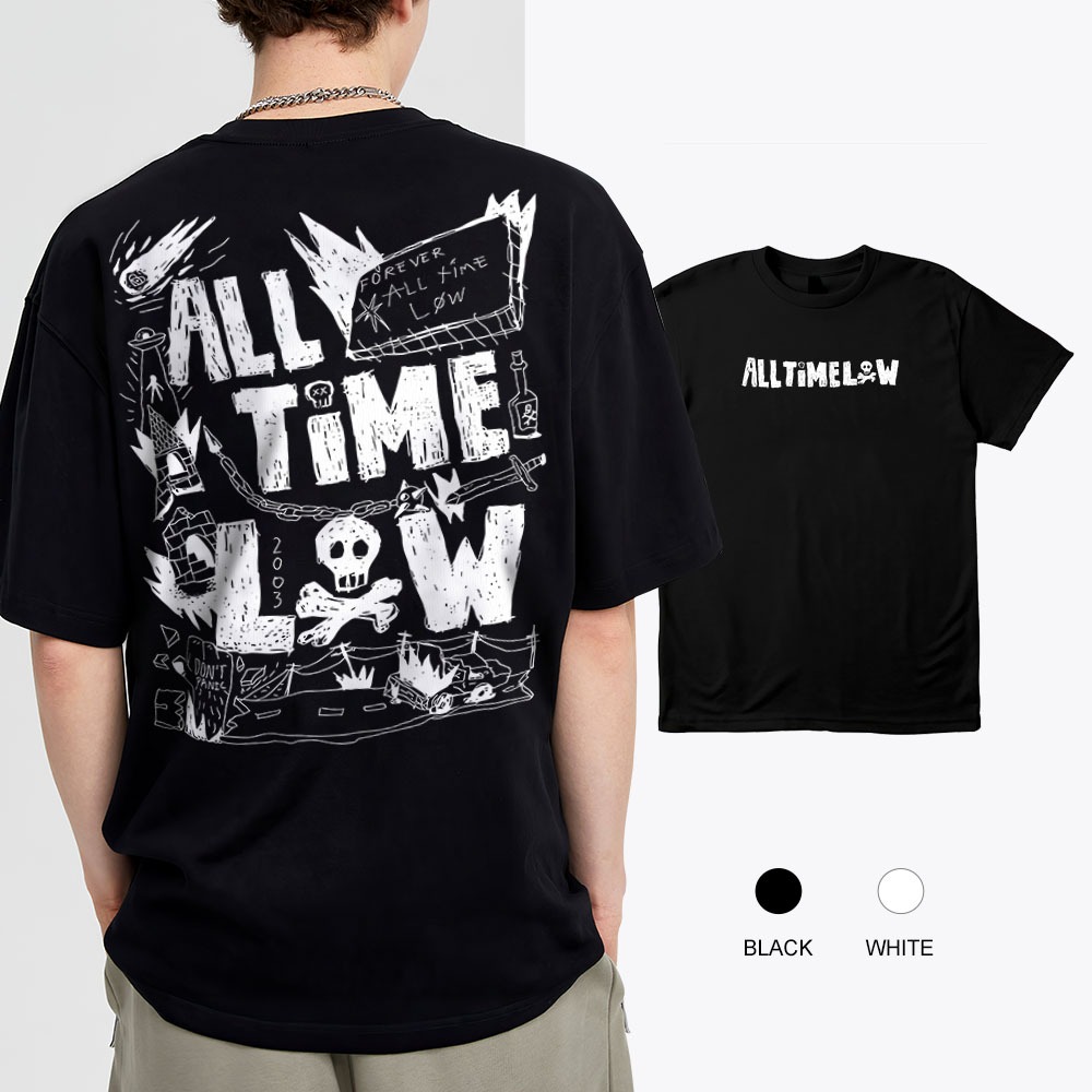 ALL TIME LOW SHIRT - DONT PANIC DOODLE CONCERT OOTD | Shopee Philippines