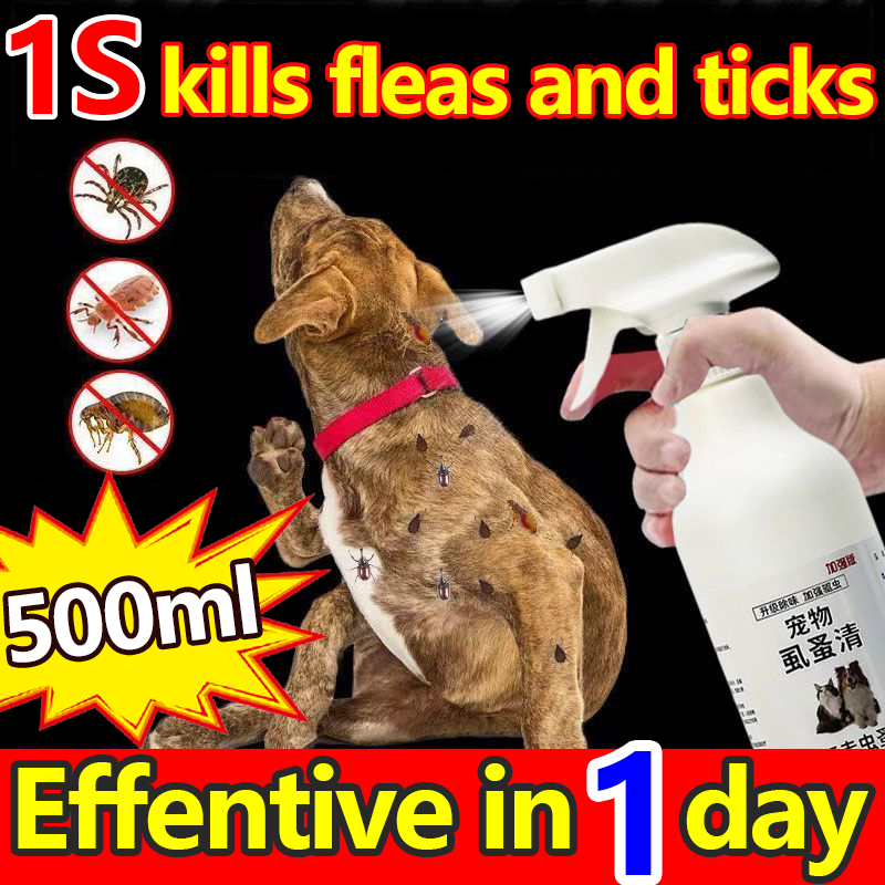 Anti Flea And Tick For Dogs Spray 500ml for Kills ticks and fleas in 1 ...