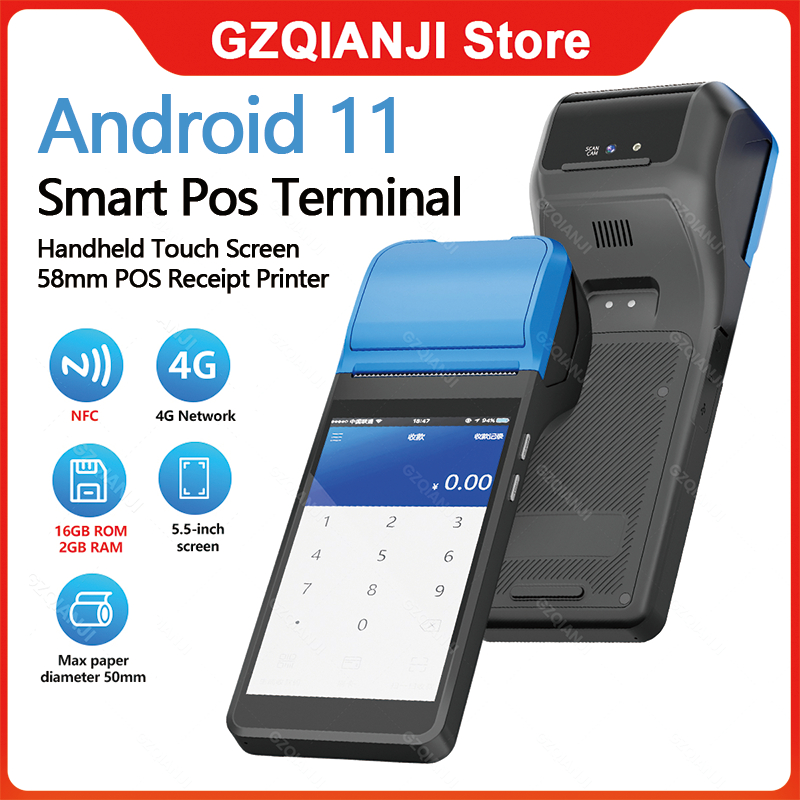 Android PDA NFC POS Receipt Bill Thermal Wifi Bluetooth Mobile Printer 58mm Wireless Handheld ...