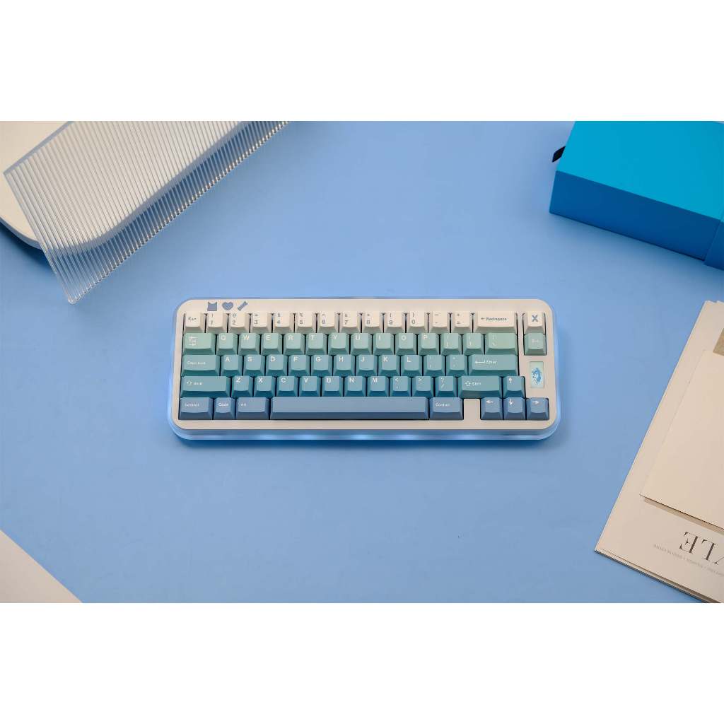Falling Snow Keycap 147 Key PBT Material Cherry Profile DYE-SUB ...