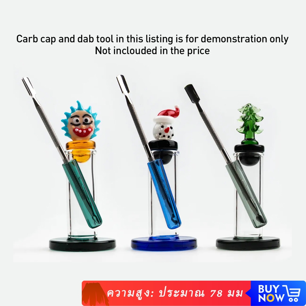 Glass Carb Cap Holder Metal Dab Tool Holder Thick Pyrex Stand Quartz ...