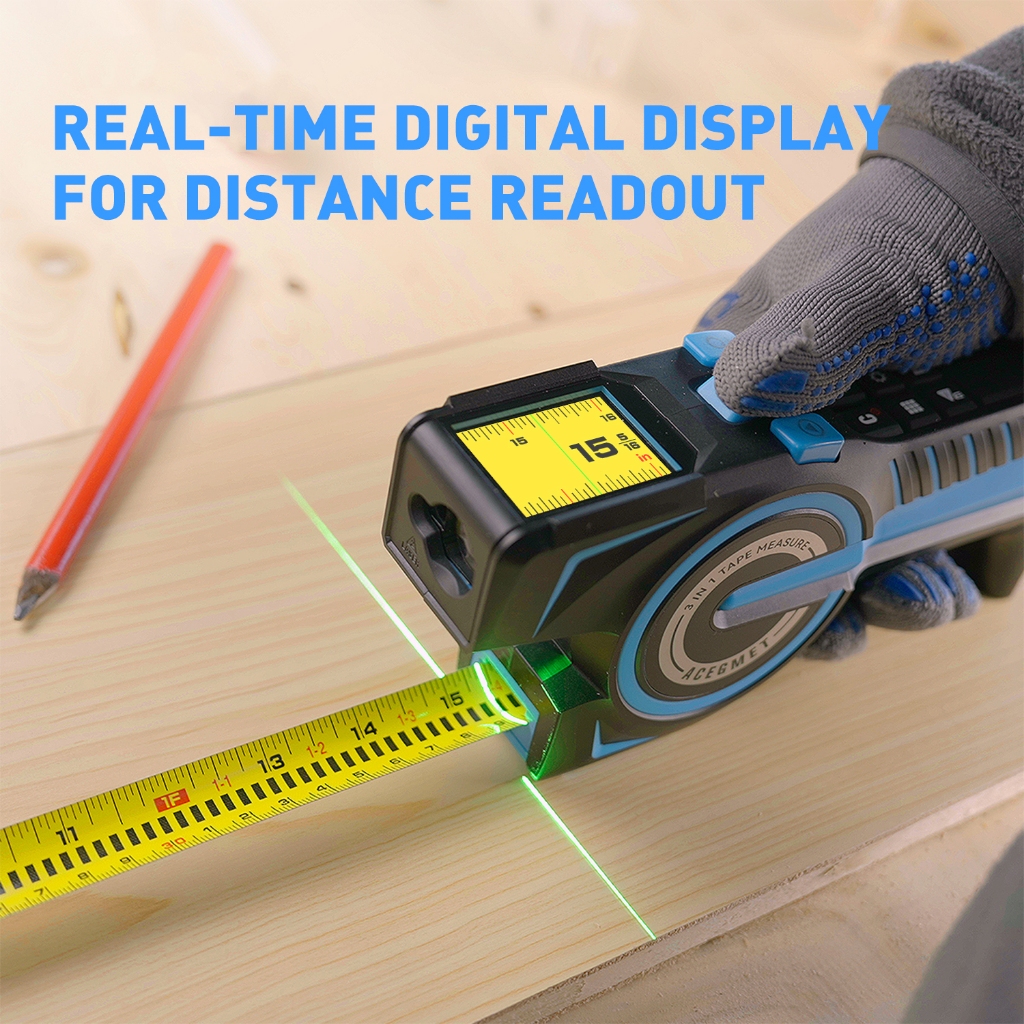 Mileseey DTX10 3-in-1 Measuring Equipment Digital Tape Measure 100M ...