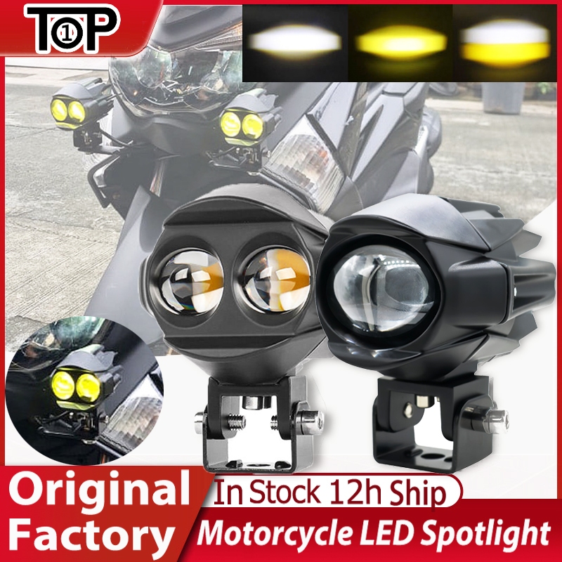 2PCS 60W Super Bright Mini Driving Light Set LED Light for Motorcycl Headlight 2 Color Car Dual ...