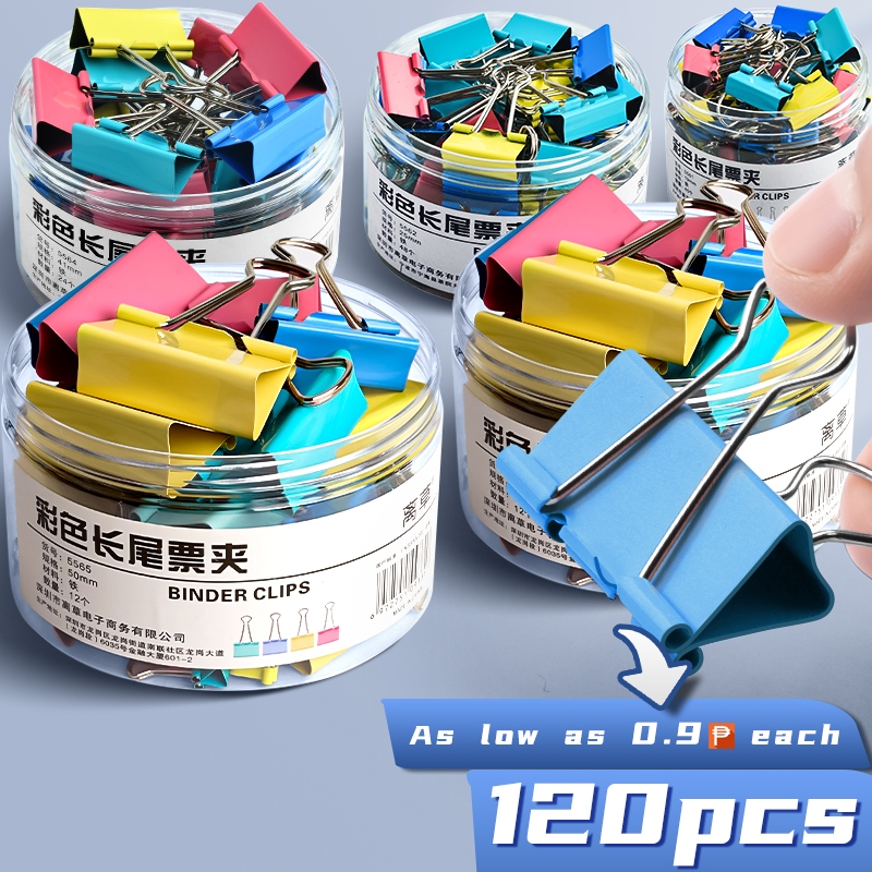 multicolor Binder Clips Paper Multipurpose 15mm 19mm 25mm 32mm 41mm ...