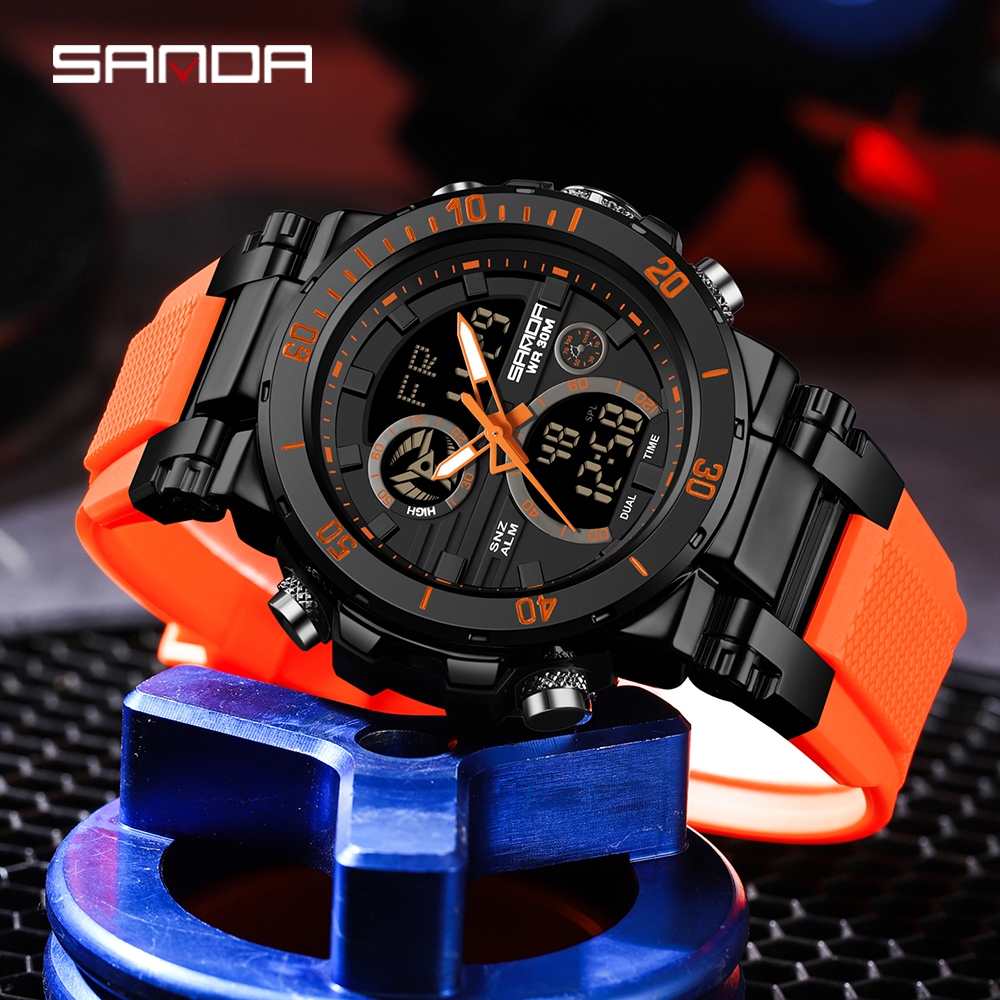 Sanda New 6175 Hot Selling Fashion Electronic Watch Sports Multi ...