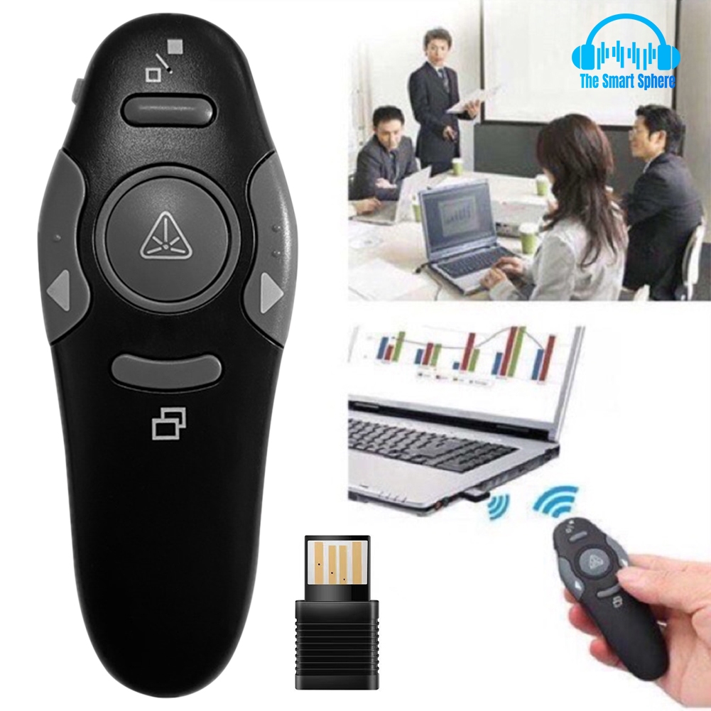 2.4GHz Wireless Presenter Remote Presentation USB Control PowerPoint ...