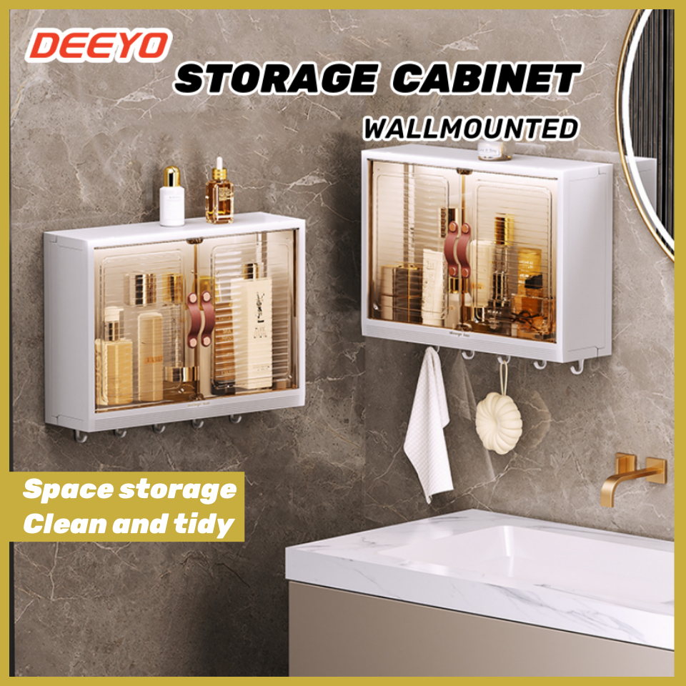 DEEYO Bathroom Cabinet Shelf Organizer For Bathroom Kitchen Waterproof ...