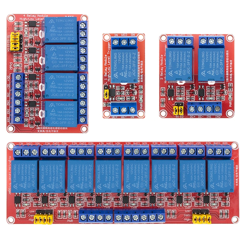 12V 1 2 4 8 Ways Channels Opto isolator Isolated Optocoupler Trigger ...