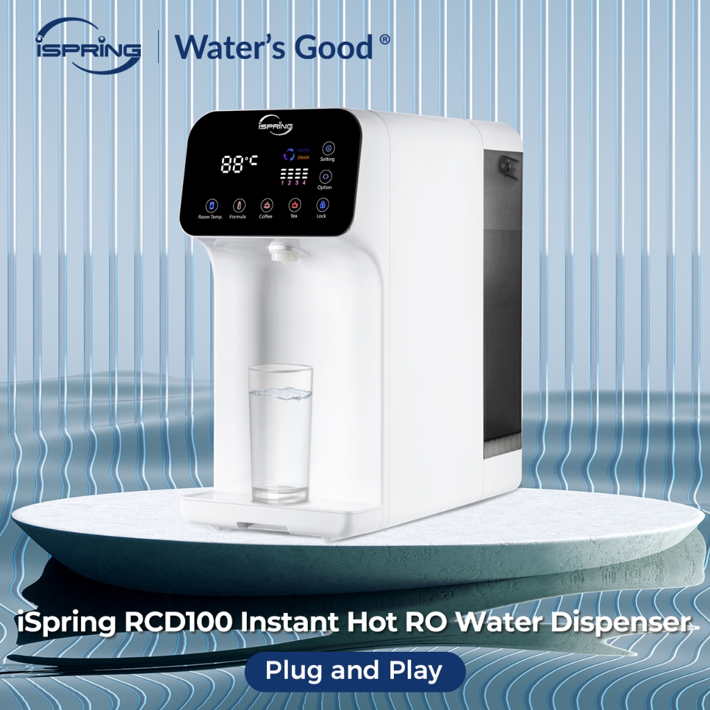 iSpring RCD100 5-Stage Portable Water Filtration System Countertop ...
